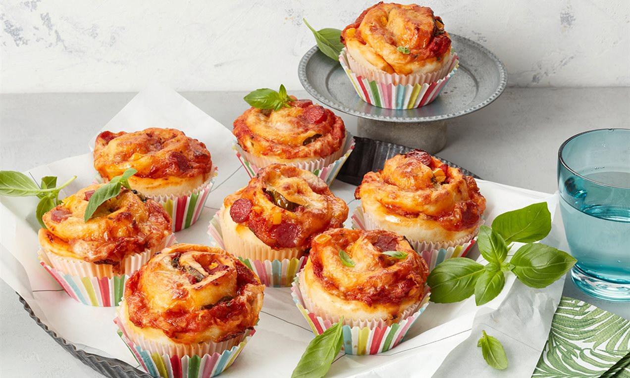 Pizza muffini Recept | Dr. Oetker