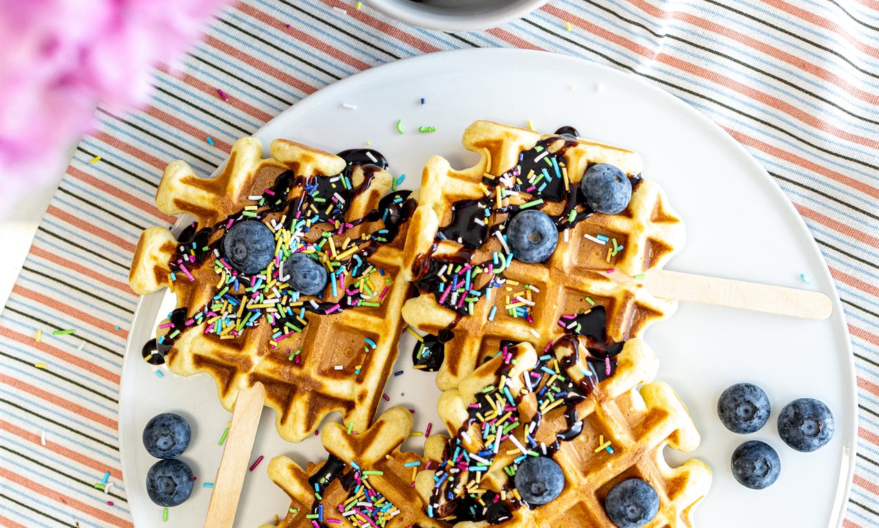 Šareni vafli Recept | Dr. Oetker