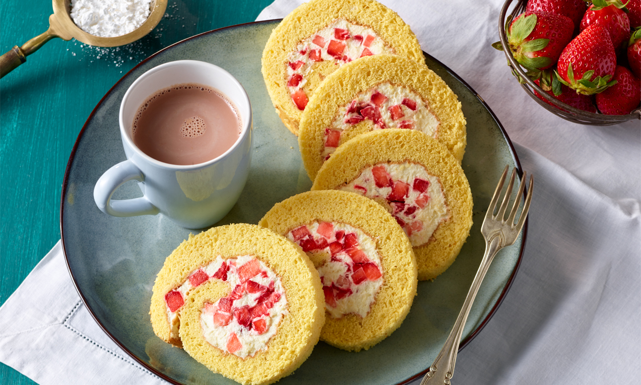 Brza rolada s jagodama Recept | Dr. Oetker